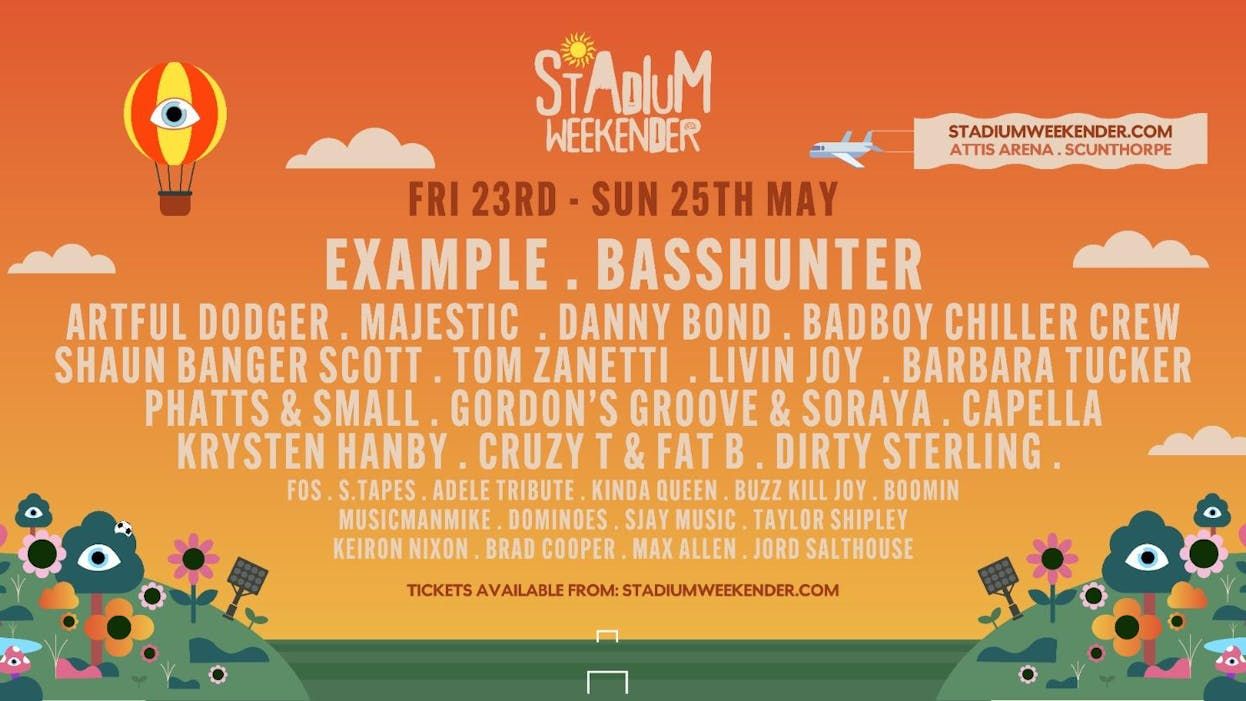 Stadium Weekender Line Up Announced – Scunthorpe Nights