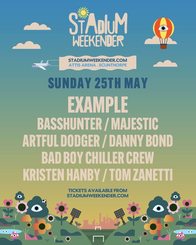 Stadium Weekender Line Up – Scunthorpe Nights